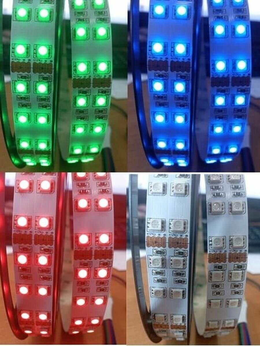 Светодиодная лента 5 метров Lederon LED LDS_5050_120_RGB_IP20_2D(two line) 12v арт.28008