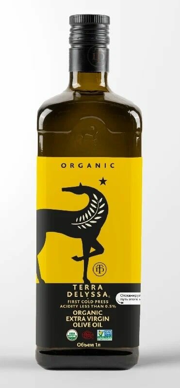 Масло TERRA DELYSSA оливковое Extra Virgin первого холодного отжима /стекло/ 1000мл