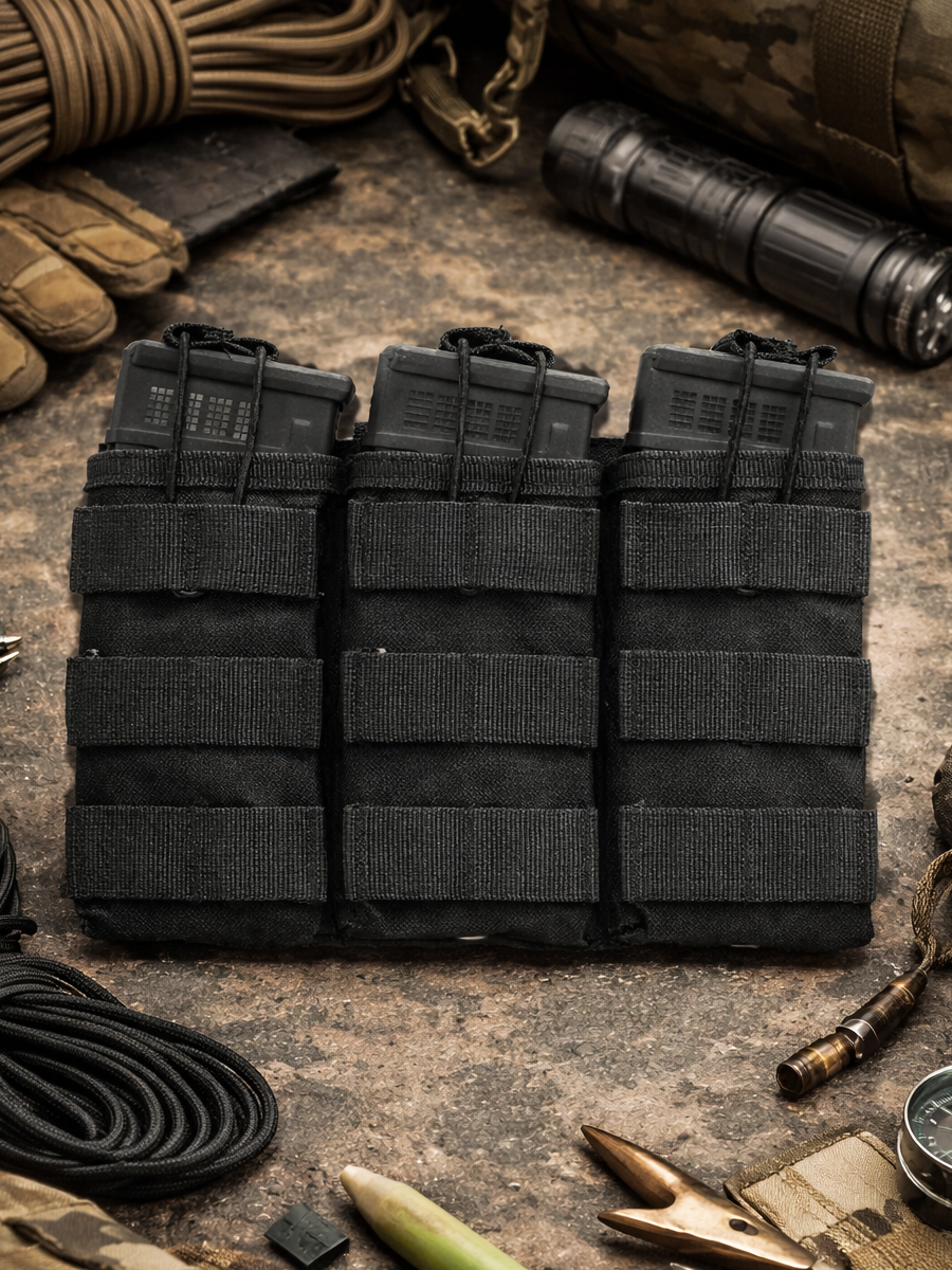 Подсумок тактический для магазина АК, М4 с системой MOLLE 23 х 15 см