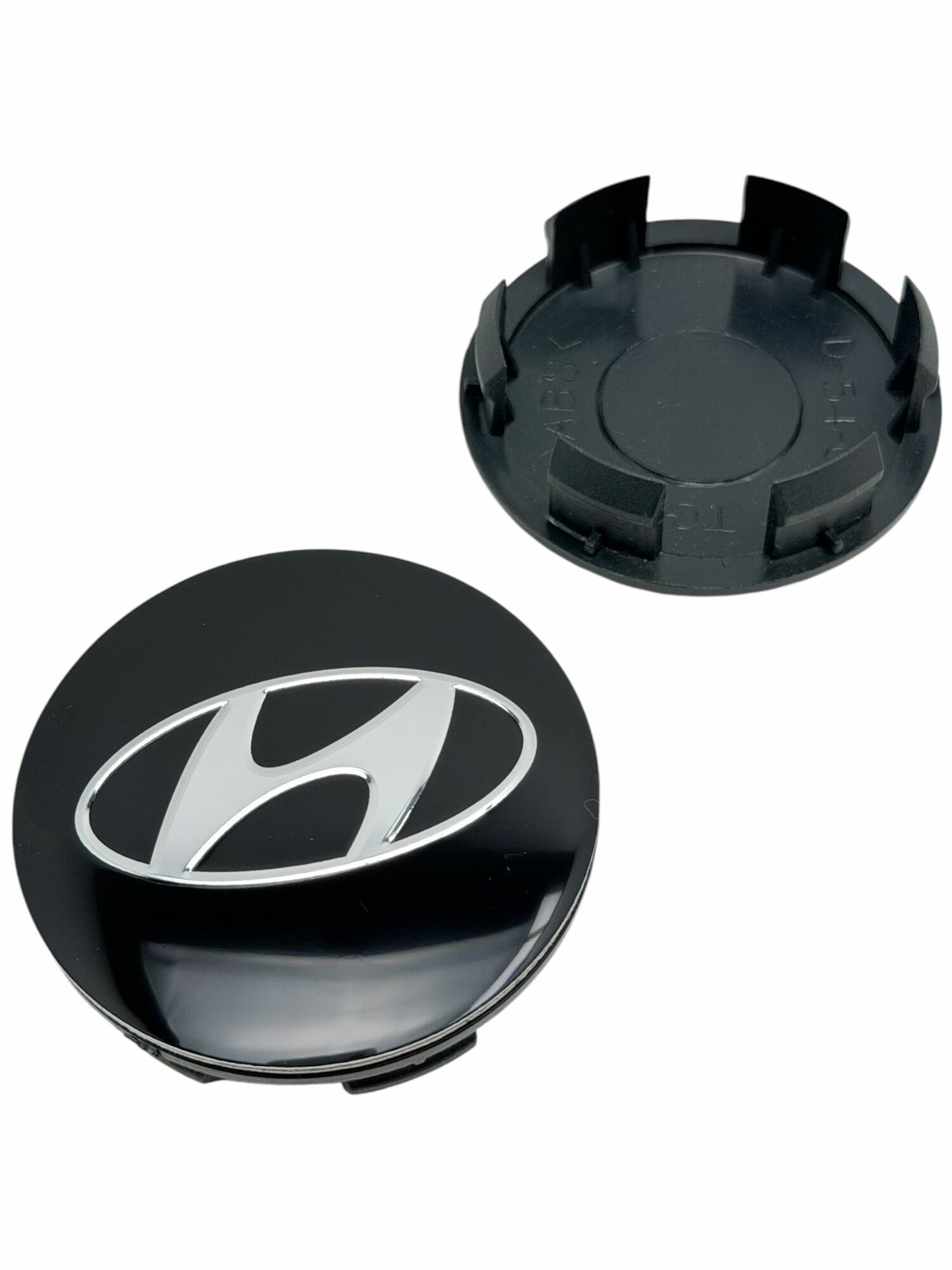 Колпачки заглушки на литые диски c логотипом HY 60-54-13, 4 колпачка