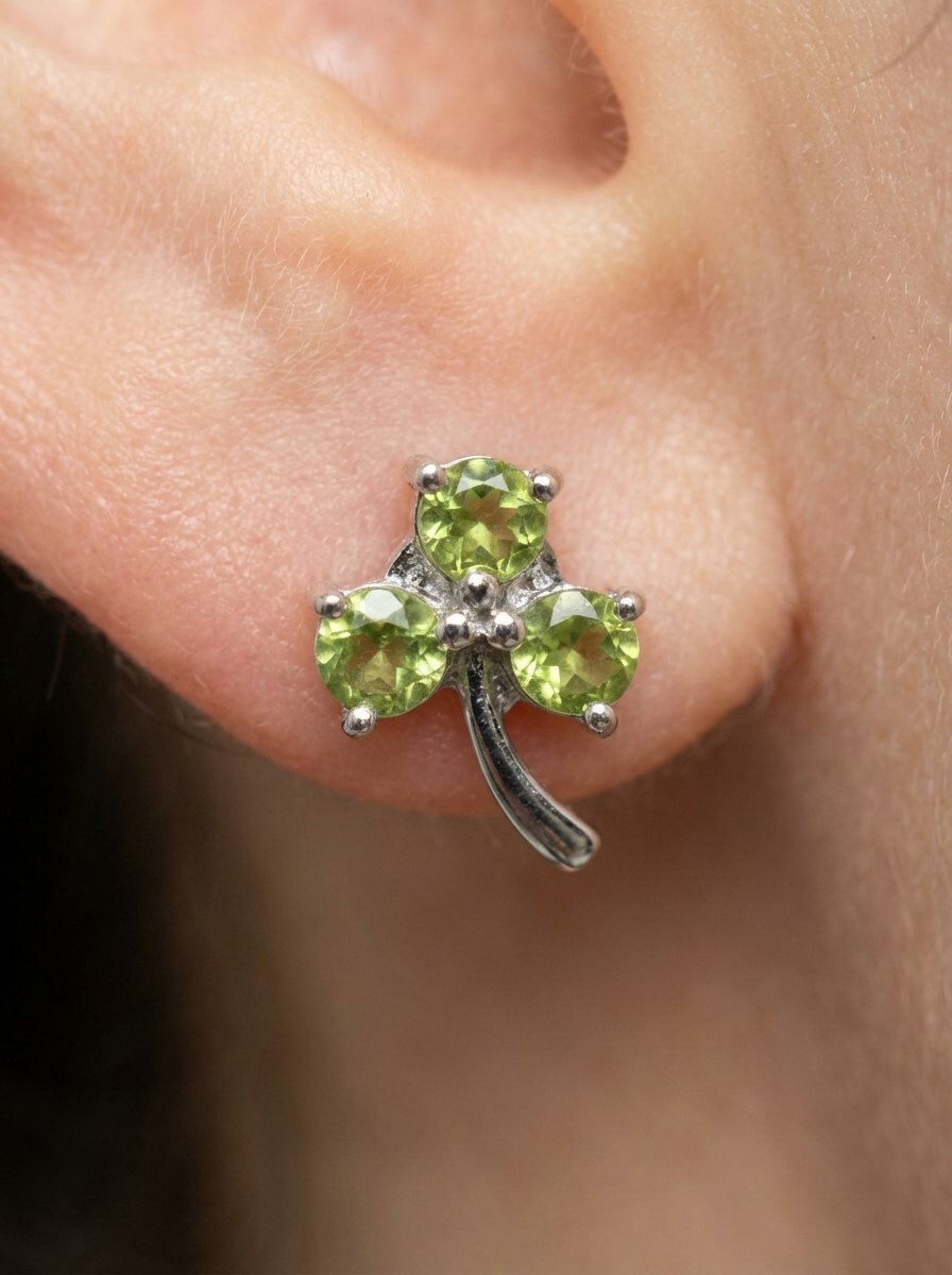 Серьги пусеты, серебро, 925 проба, родирование