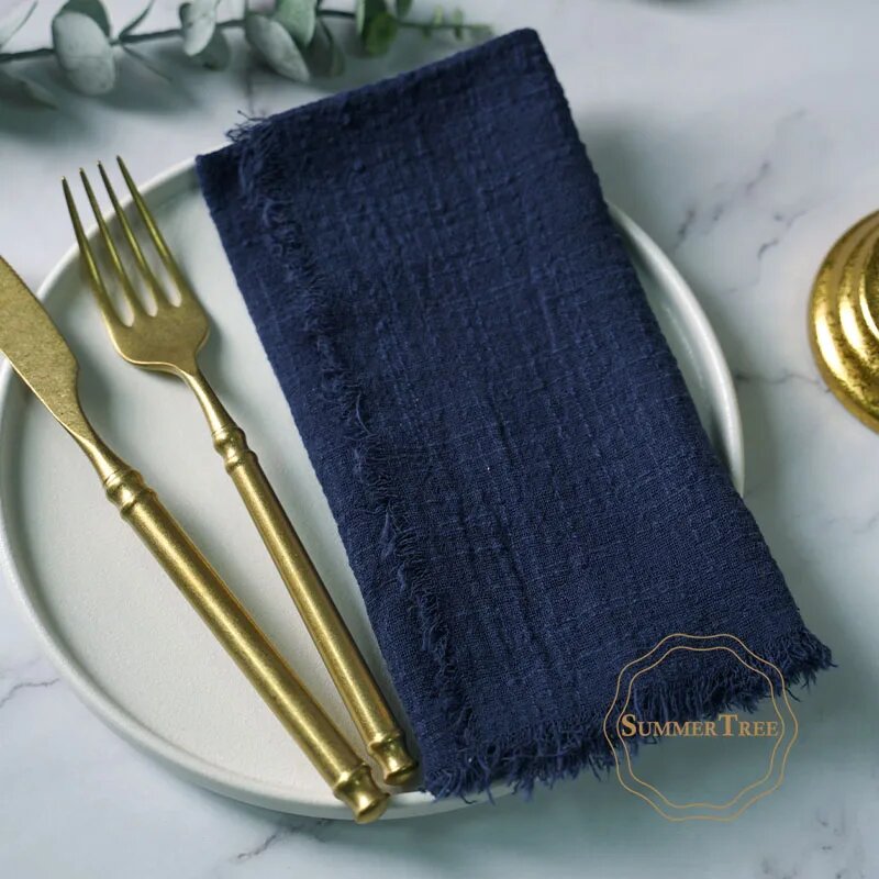 Столовые салфетки SUMMERTREE хлопок 41x41 см 20 шт. Темно-синий, Navy blue