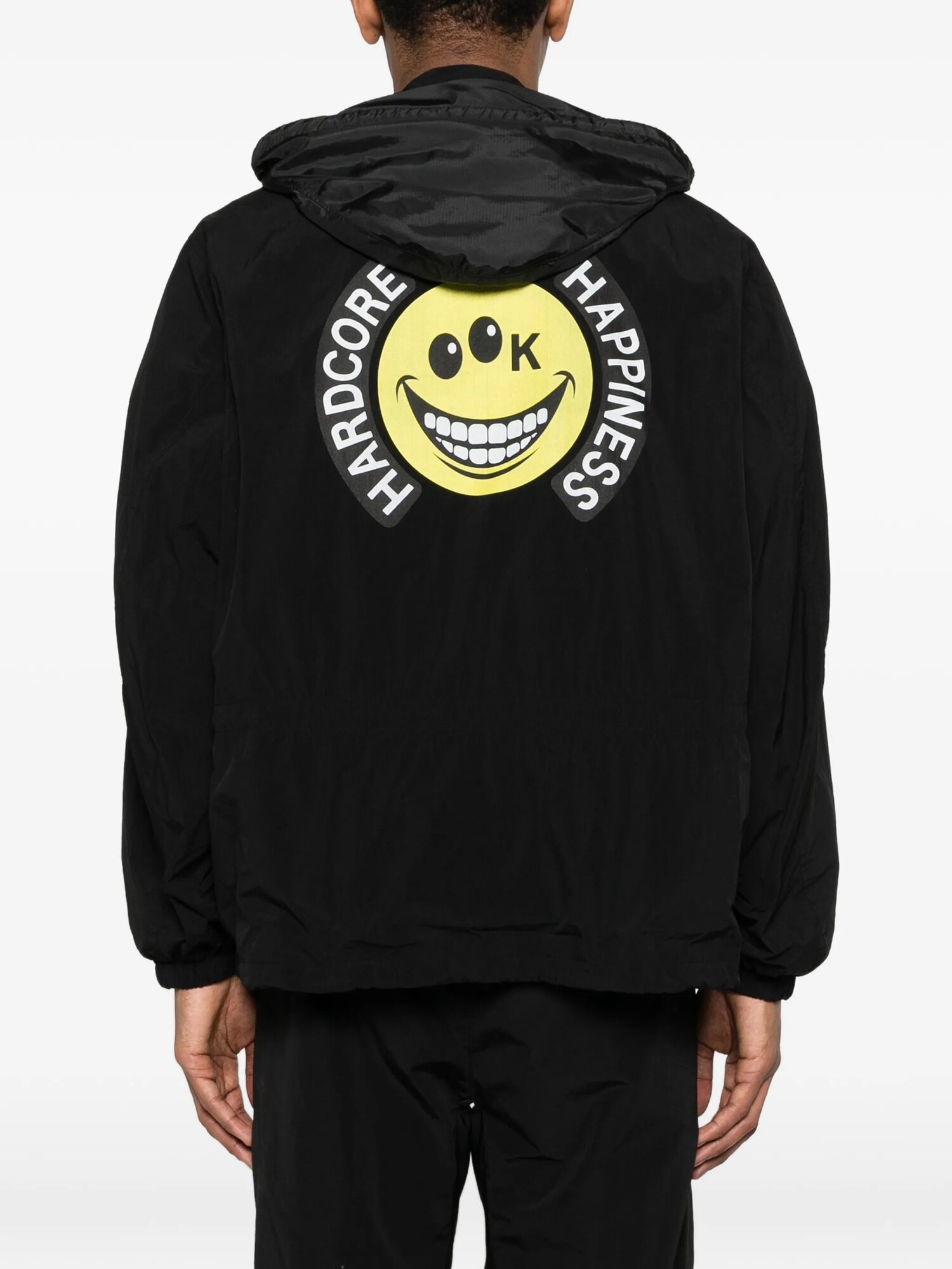 Куртка Kolor Colour-block hooded jacket, размер 1, black/black — фото 1