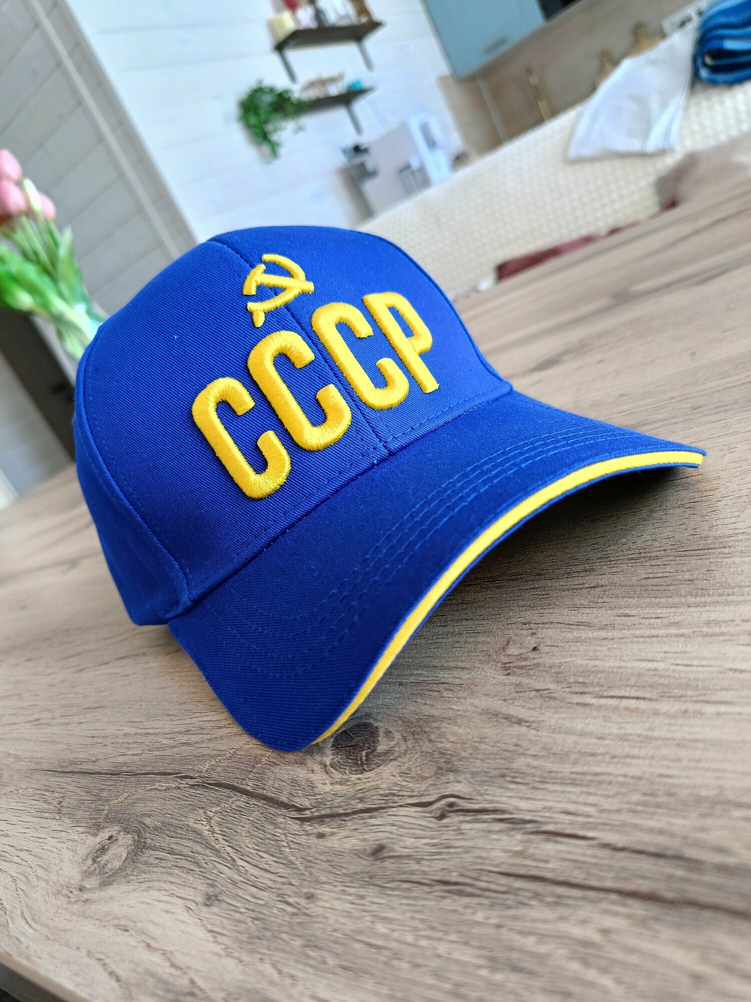 Бейсболка TodaStyle СССР для мужчин и женщин, размер 56-58, ярко-синий — фото 1