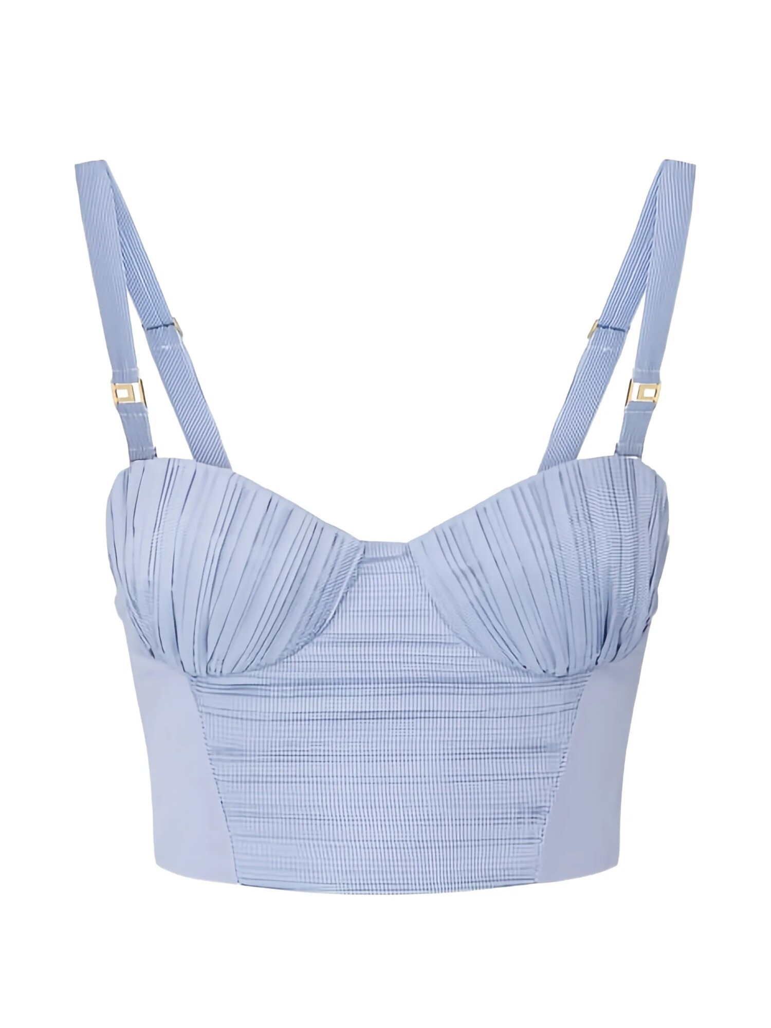 Топ Striped pleats top