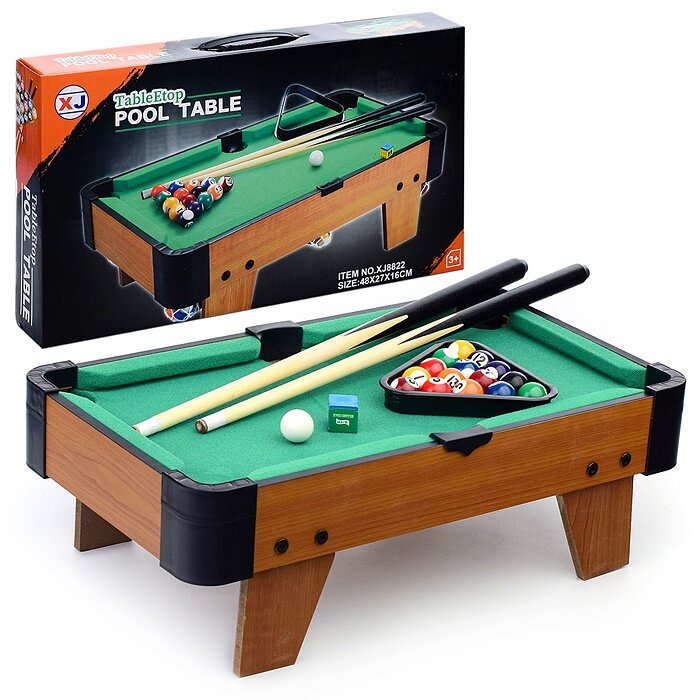 Настольный бильярд Oubaoloon "Опытный игрок", 2 кия, в коробке (XJ8822)