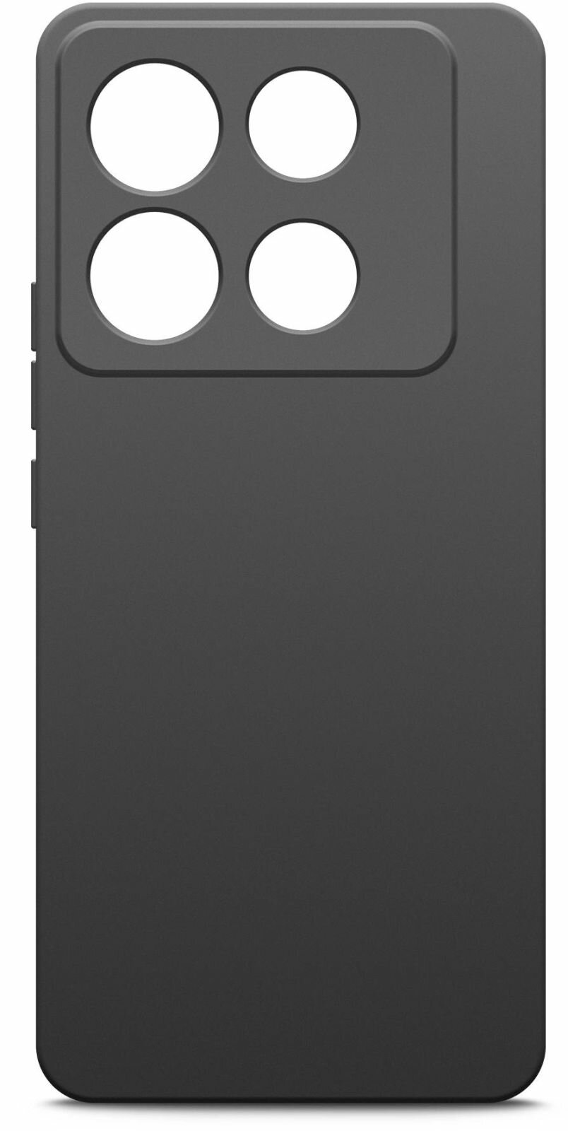 Чехол клип-кейс Borasco для Infinix Note 40 Silicone Case, черный (73182)