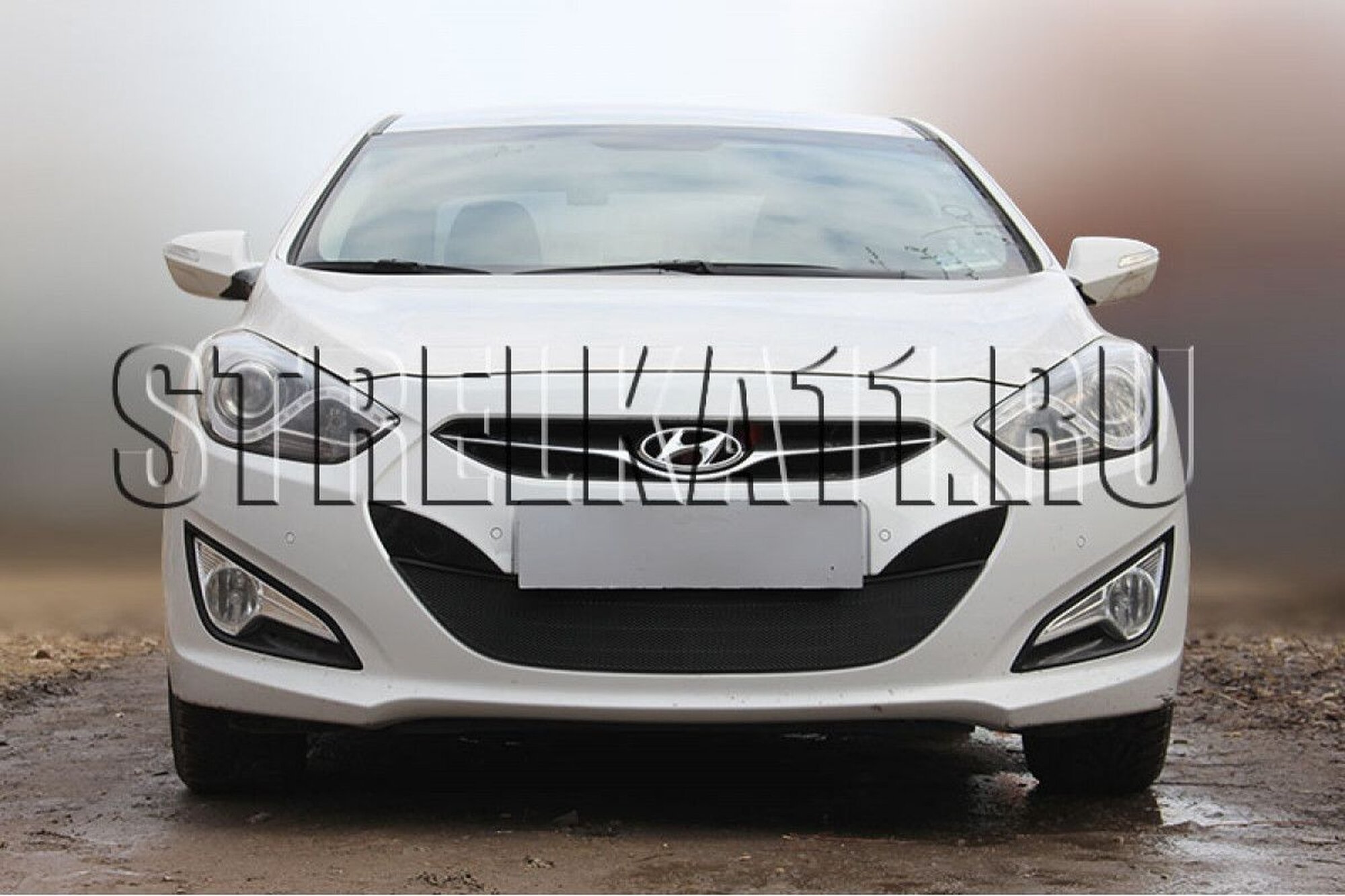 Защитная сетка радиатора с окантовкой и защелками для HYUNDAI I40 2011-2015 (I)