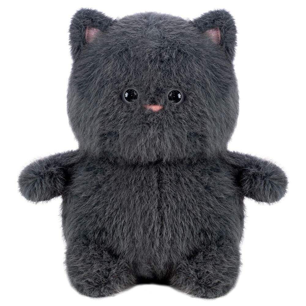 Мягкая игрушка "Кот Пузатик" Fancy, кот серый, пушистый, с длинным ворсом