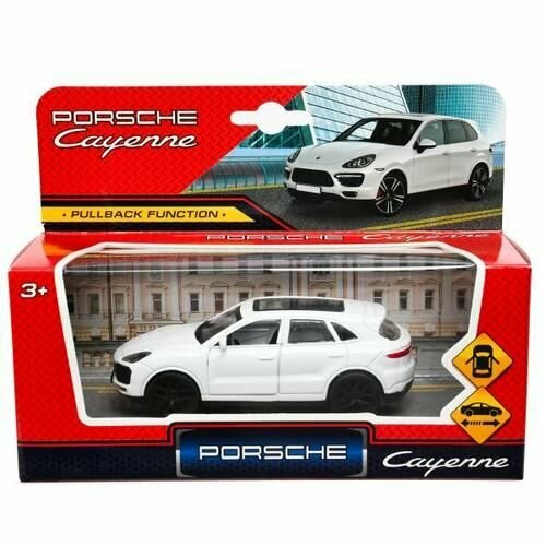 Машинка Huada Toys модель инерционная Porsche Cayenne 11 см, металл, открываются двери, в коробке, 2307669-R2