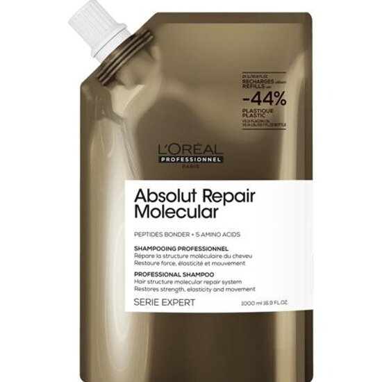 Шампунь для молекулярного восстановления волос L`oreal Professionnel Absolut Repair Molecular, (рефил), 500 мл