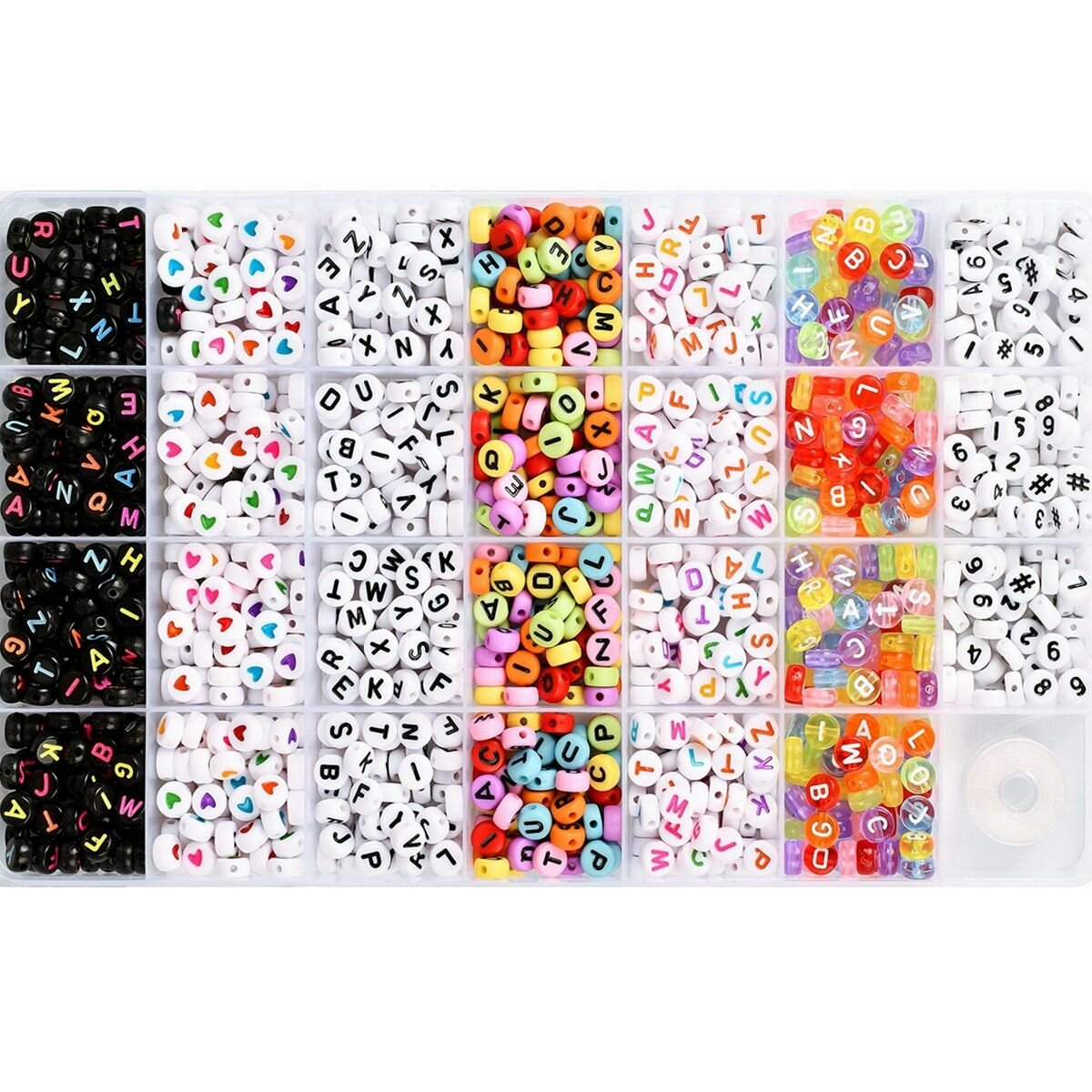 Набор из бисера Bead suit, Применить рукоделия и создания украшений,1350 бусин, Письма, Смешанный цвет С бисерной линией