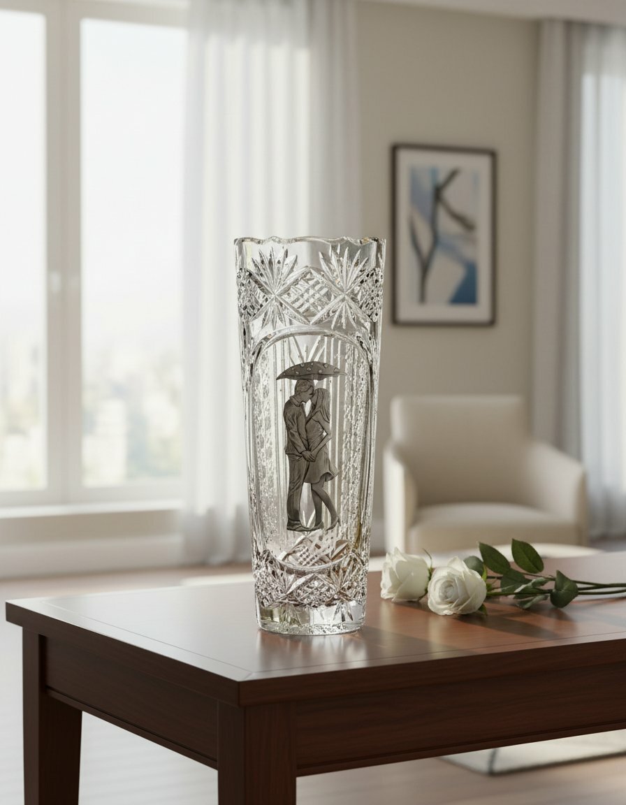 Хрустальная ваза Хрустальная свадьба