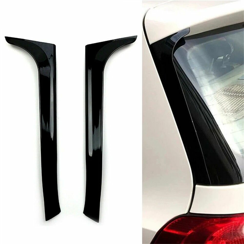 Боковой спойлер на заднее стекло для Golf 6 MK6 GTI/GTR/GTD 2008-2013, чёрный, пара, установка, идеальная посадка