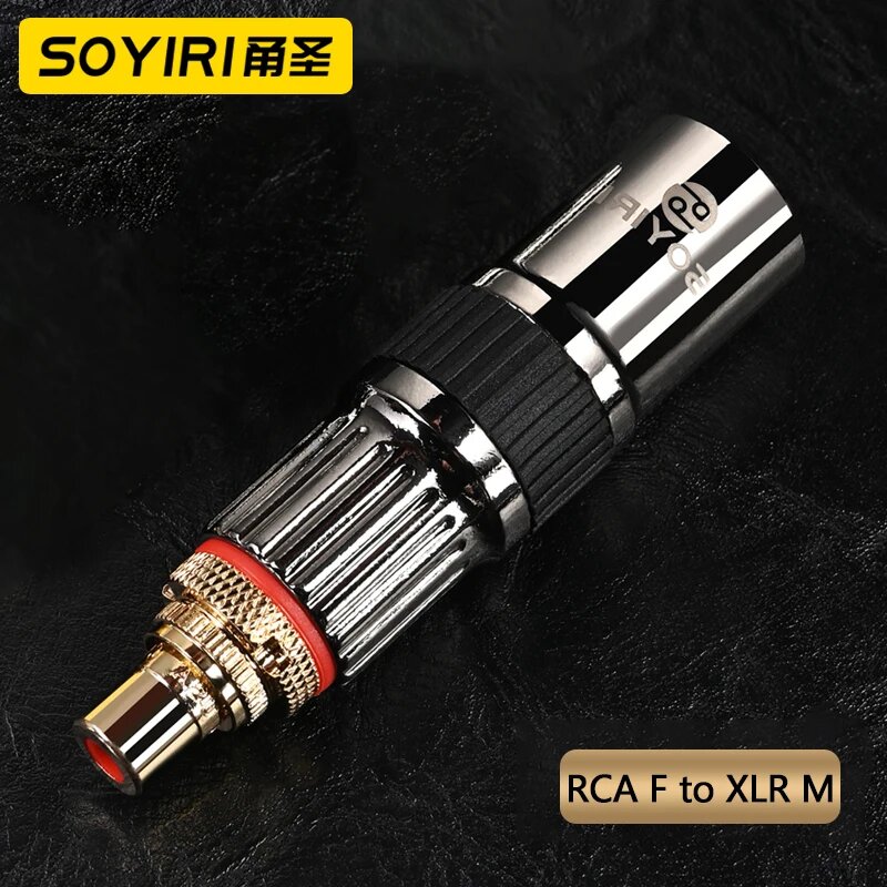 SOYIRI XLR аудиокабель-адаптер Plum Blossom RCA F to XLR M