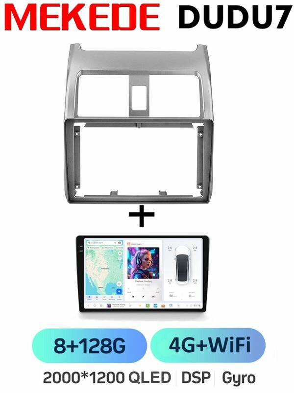 Магнитола 9" Mekede DUDU7 8/128 Gb для Honda Airwave GJ правый руль 2005-2010 carpay Android