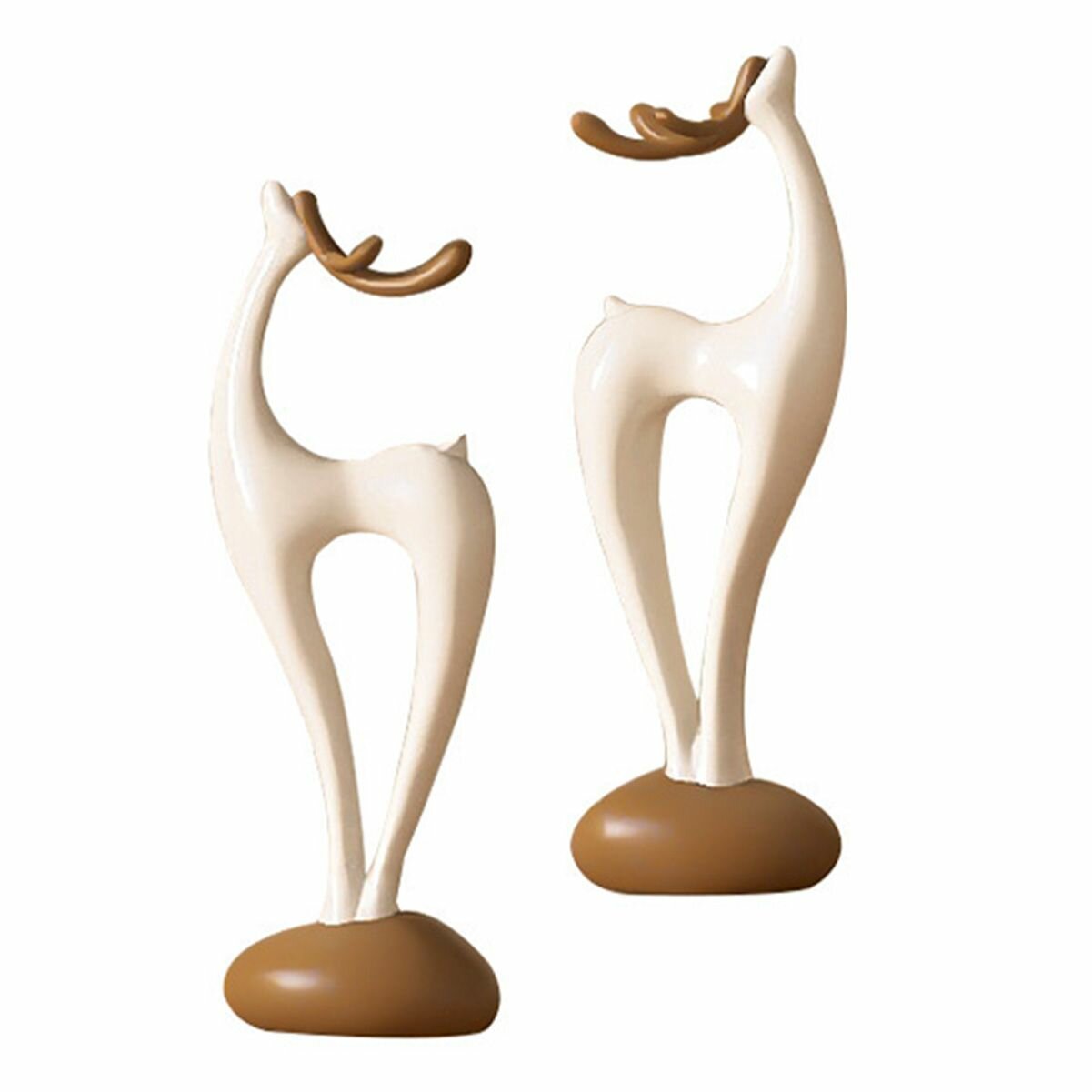 Фигурки оленей из смолы ваза камня коллекционные скульптуры животных