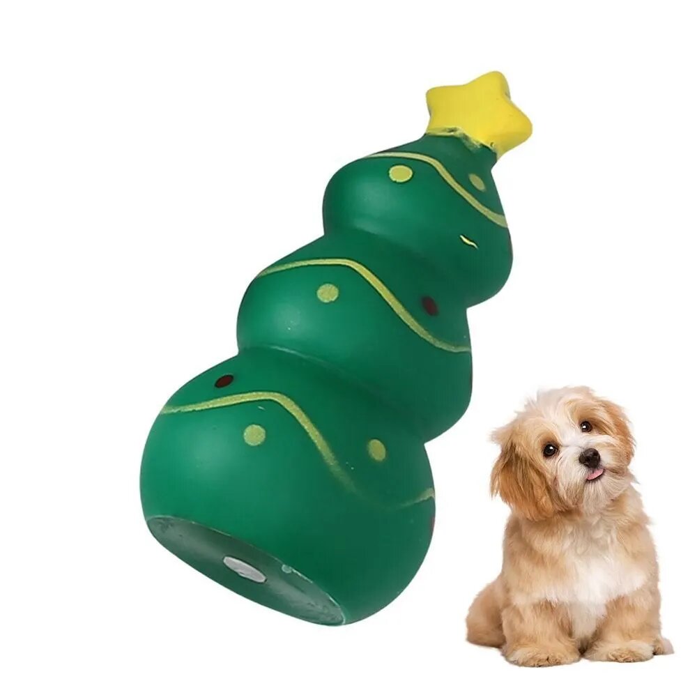 Интерактивная игрушка для собак Бобёр с резиновым жевательным блоком, пищалкой и пушистым хвостом, подходит для щенков и взрослых собак мелких и средних пород