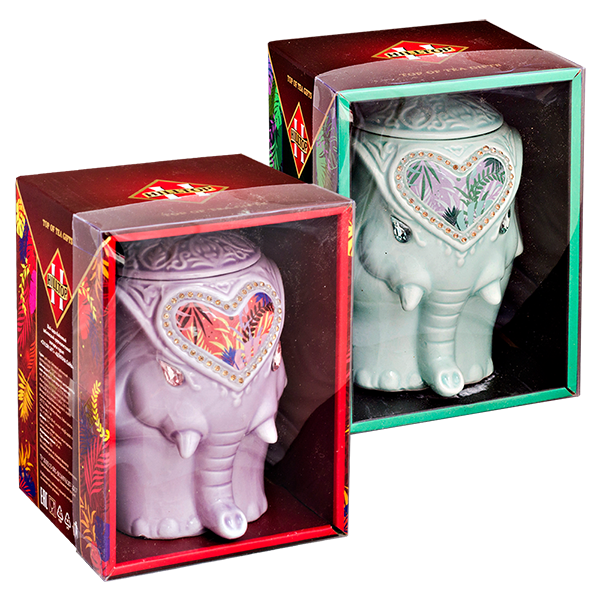 Чай HILLTOP "Подарок Цейлона" черный цейлонский крупнолистовой + чайник Слон керамика 50гр