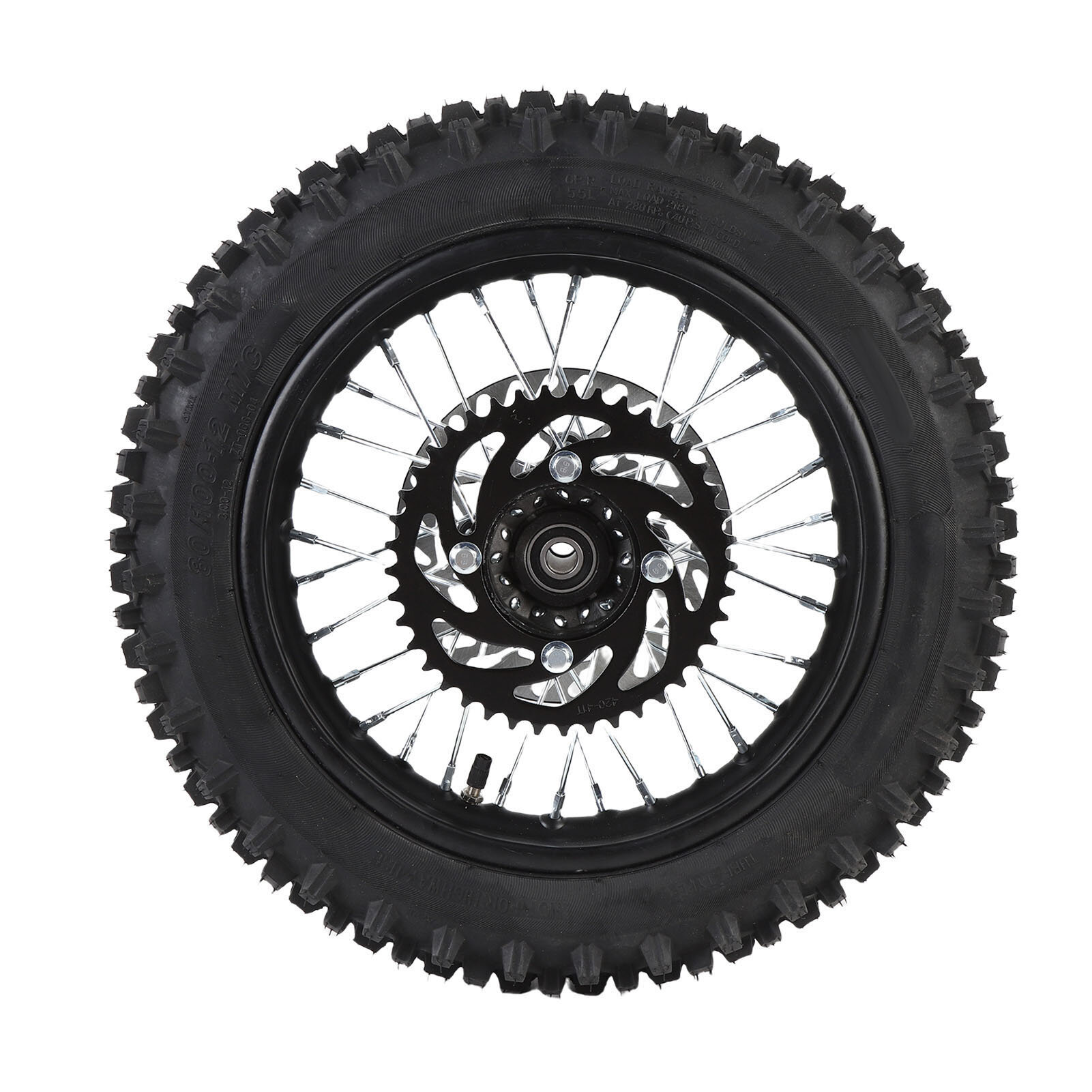 Заднее колесо 12 дюймов в сборе 80/100-12, для Apollo, с тормозным диском и звездой