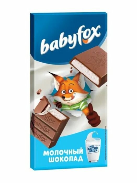 BabyFox, молочный шоколад, 90 г х 14 шт