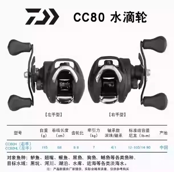 DAIWA Микроорганизм CR80 CC80 PR100HL Катушка для капель воды с длинной закидной приманкой