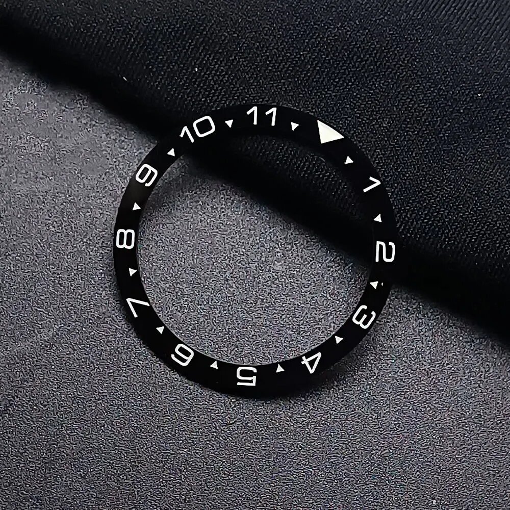 Плоский керамический безель 38 мм * 31,5 мм и вставка для часов для дайвинга, Сменные вставки для циферблата