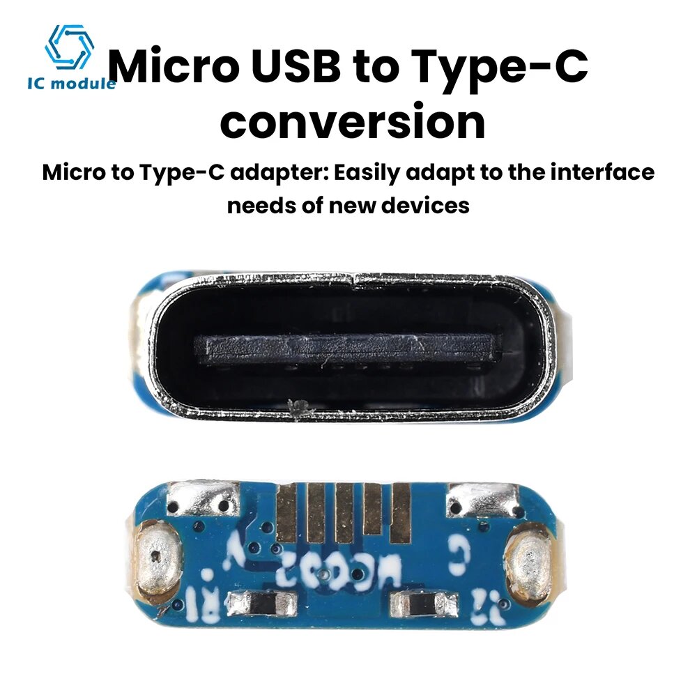 Micro USB to Type-C Адаптер — фото 1