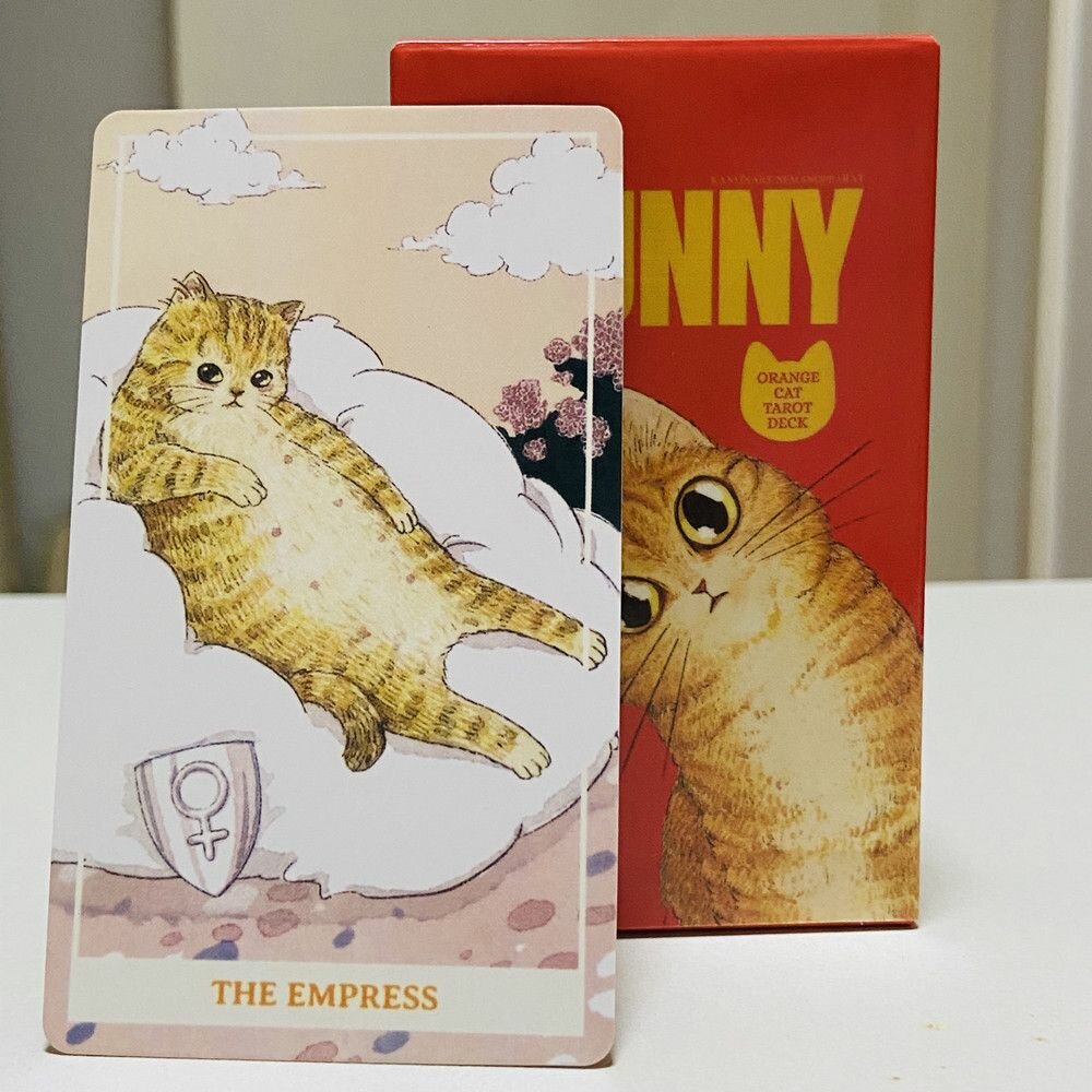Колода таро "Солнечно-Оранжевый кот"-Кошки, Sunny Orange Cat Tarot Deck