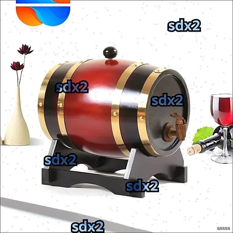 Бочка дубовая для выдержки вина 20 литров с краном и подставкой