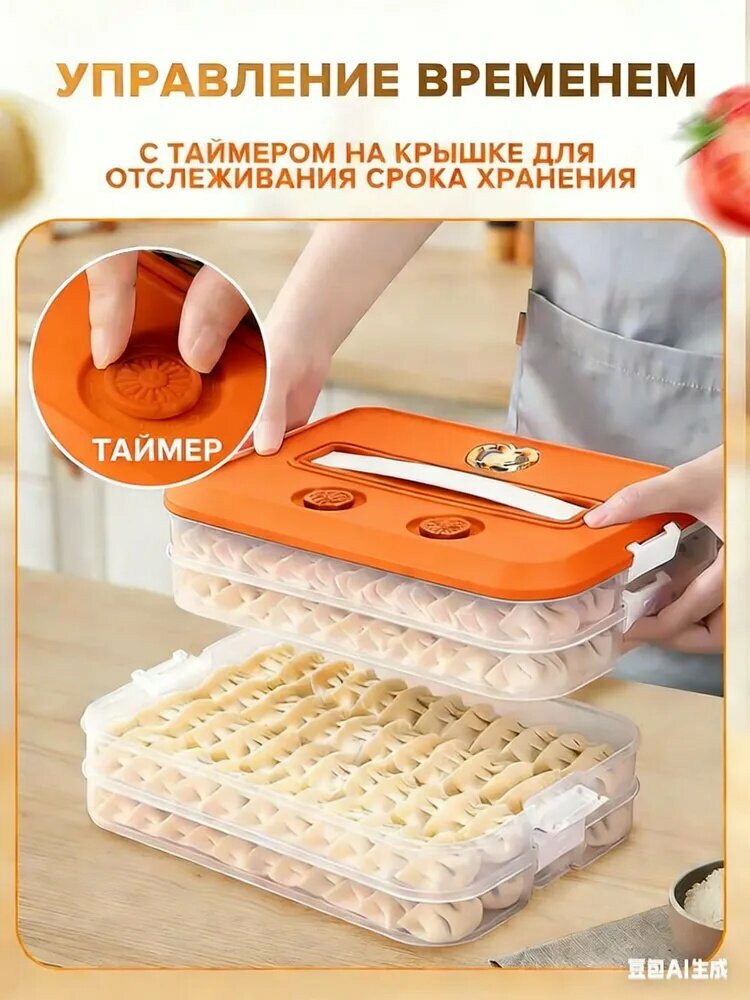 Контейнер пищевой, 30 см, 3 шт