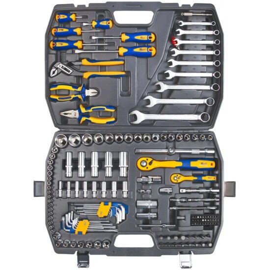 Набор инструмента Kraft 1/2"DR и 1/4"DR 157 предметов, PRO