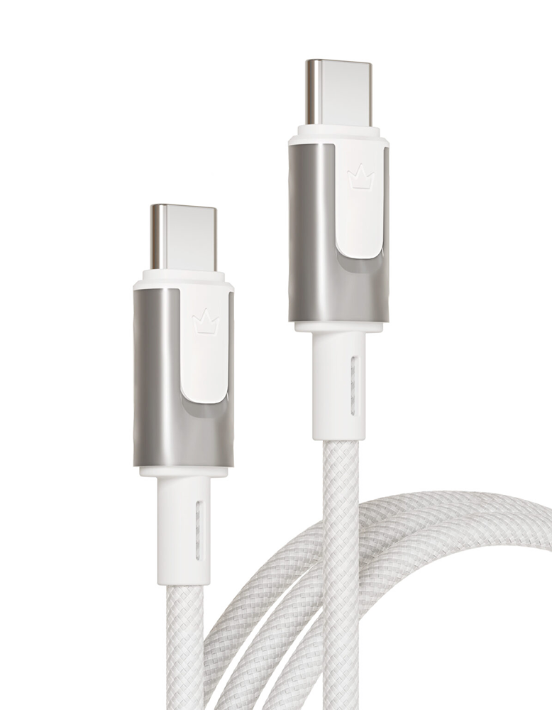 Кабель VLP Force Line USB-C + USB-C, 100W, 5A, 1.2m, белый