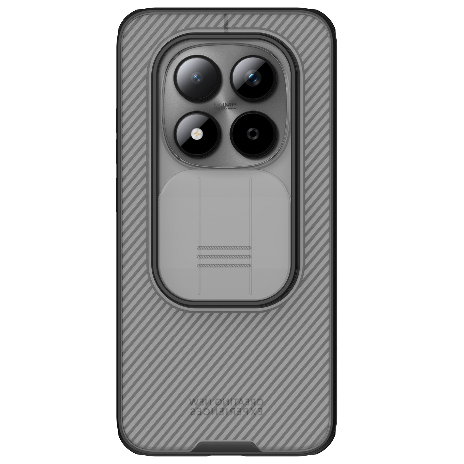 Чехол прозрачный тонированный от Nillkin для Xiaomi Redmi Note 15 Pro 5G, серия CamShield Pro (защитная сдвижная шторка для камеры)