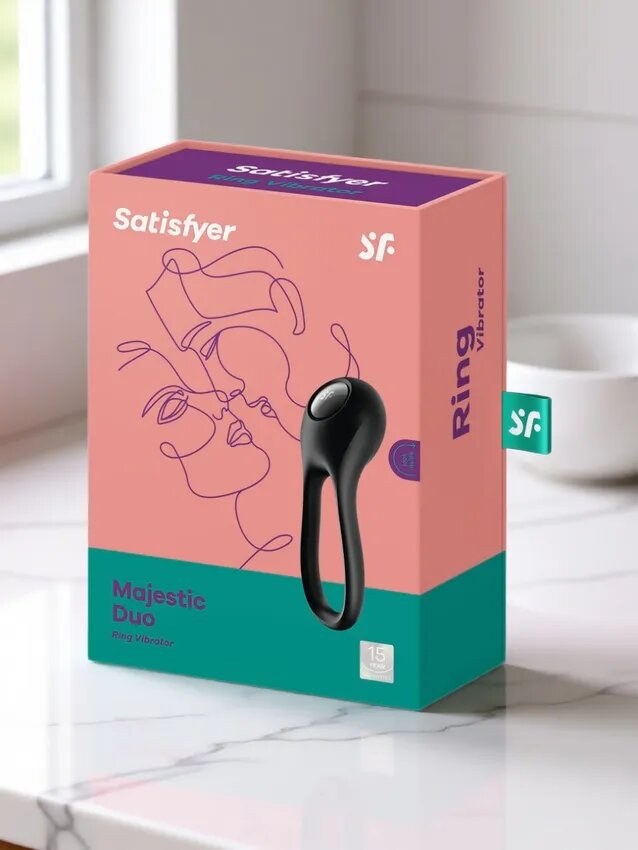 Satisfyer Эрекционное кольцо Satisfyer Majestic Duo с вибрацией