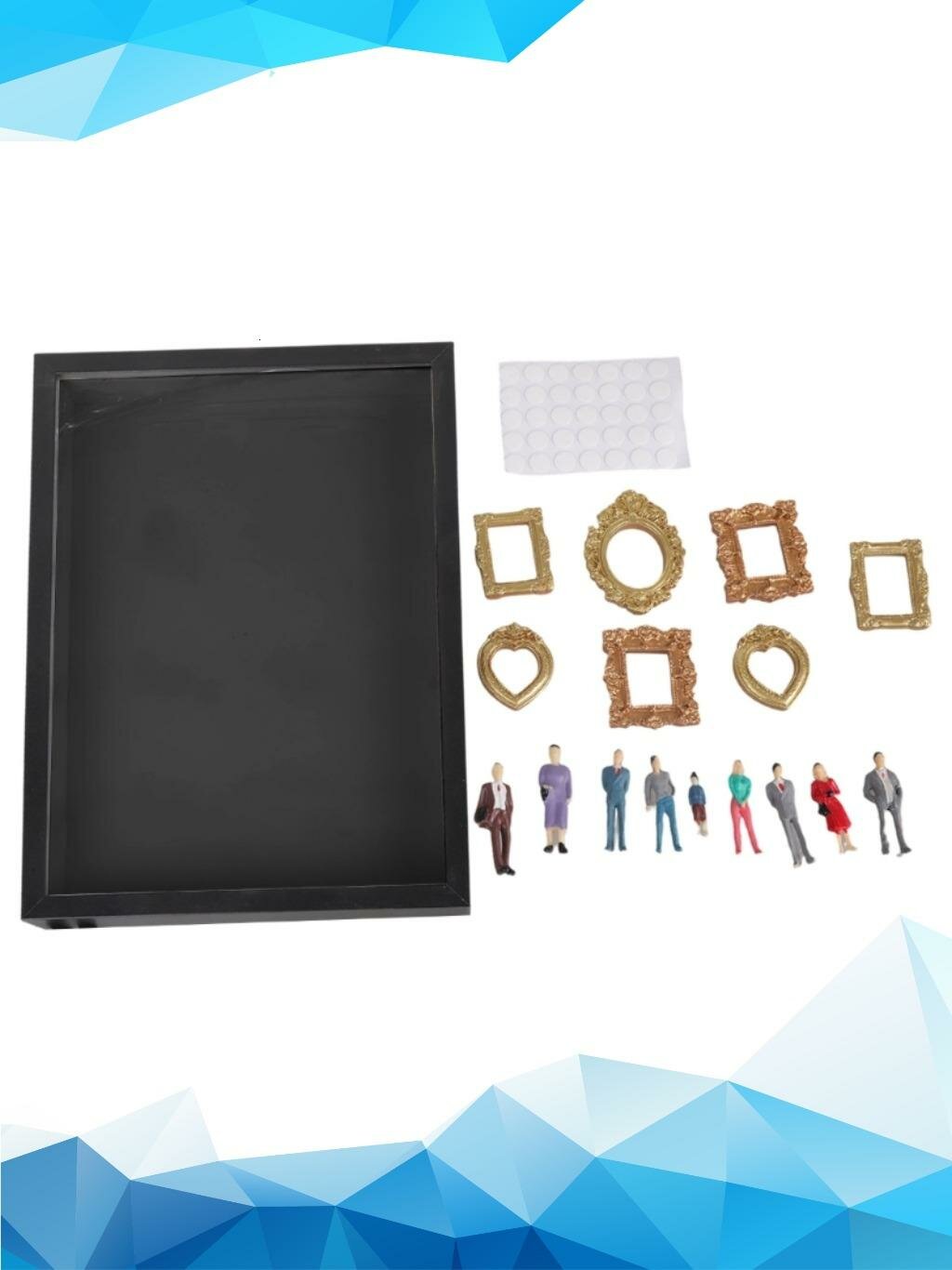 Мини-музей в рамке со светом, Без огней - 7 мини-рамок для фотографий