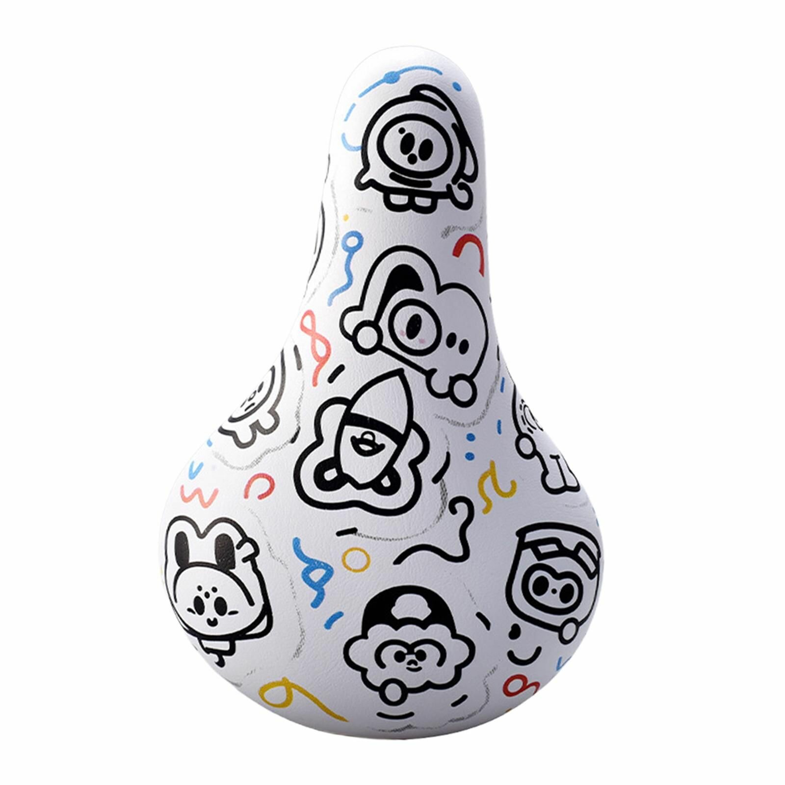 Детское велосипедное седло с мягким покрытием и рисунком