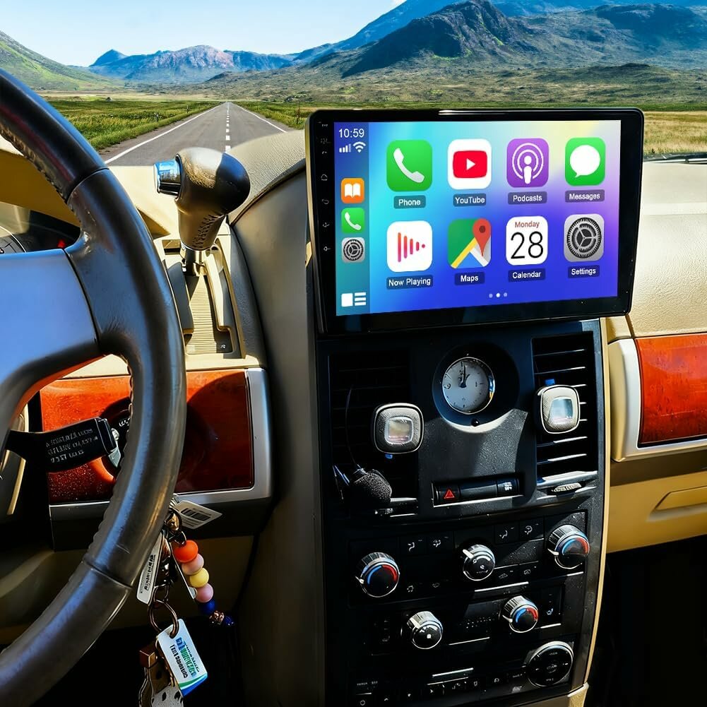 10-дюймовая автомобильная стереосистема для Chrysler Town & Country 2008-2012. Обновление головного устройства с