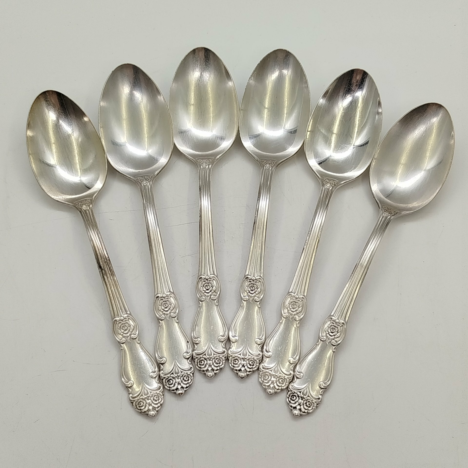 Набор столовых ложек "Серебряная роза" на 6 персон, мНЦ (медь-никель-цинк)