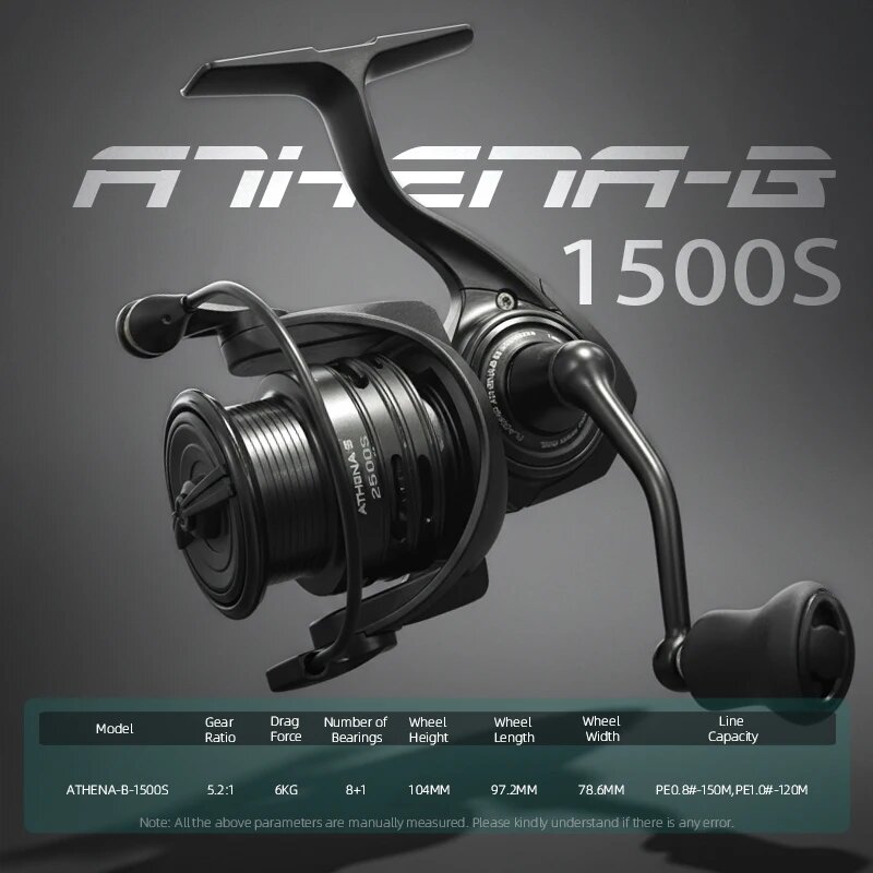 BEARKING ATHENA-B 1500S безынерционная катушка, 5.2:1, Color: 1500
