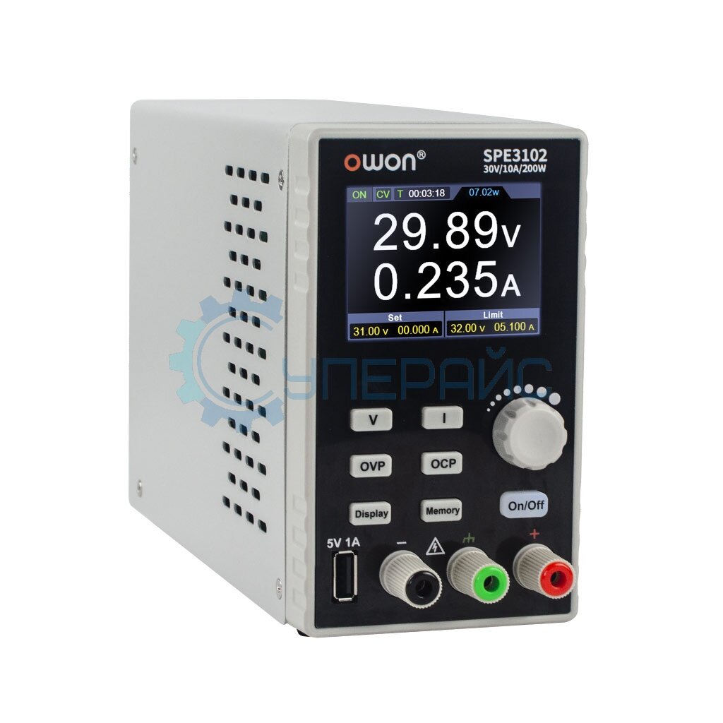 Одноканальный источник питания OWON SPE3102 (30В, 10А)