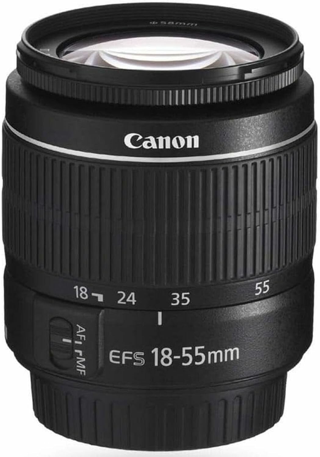 Объектив Canon EF-S 18-55mm f/3.5-5.6 III, стандартный, черный