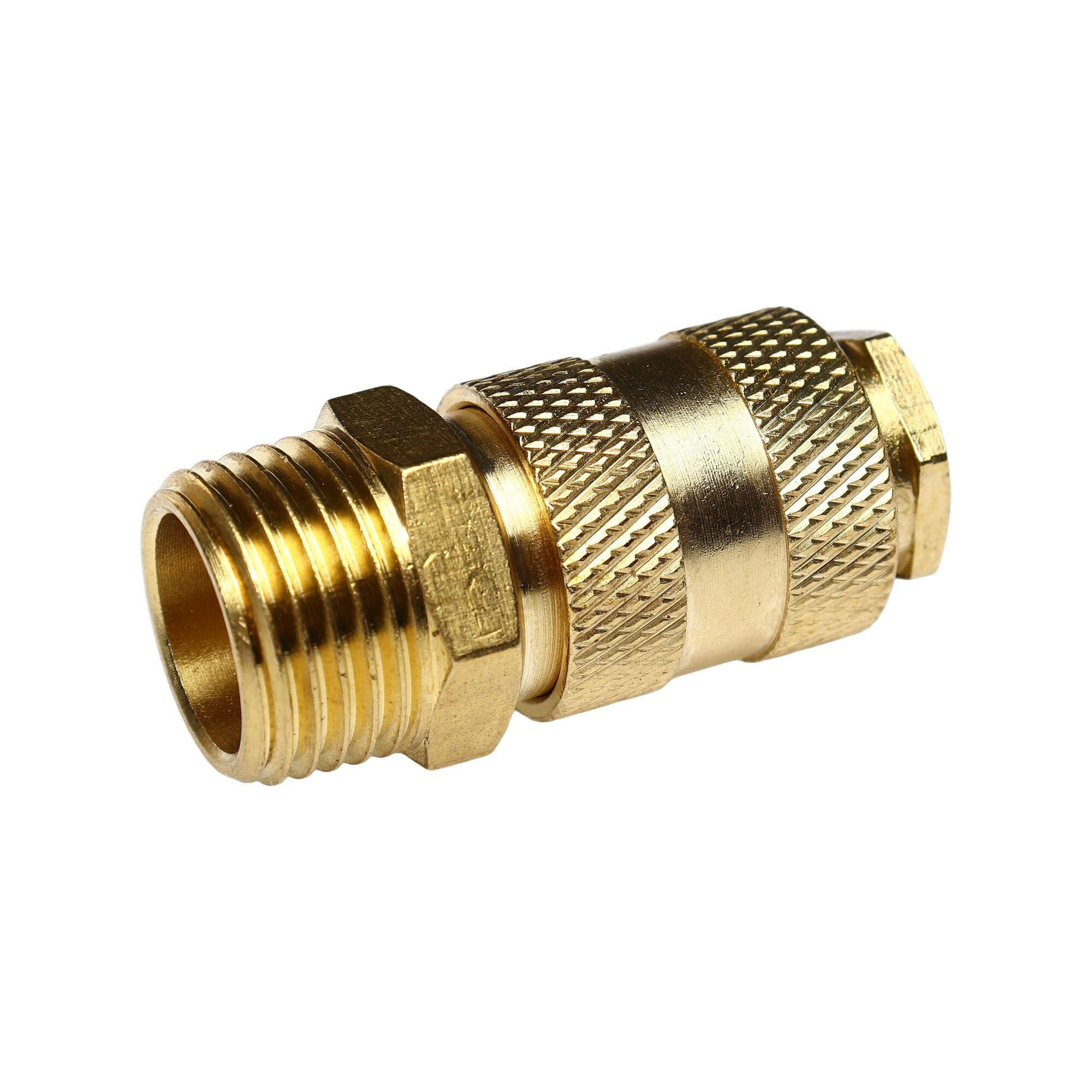 Переходник для компрессора M1/2" быстросъемный с клапаном наружная резьба, арт BSE14SM эврика