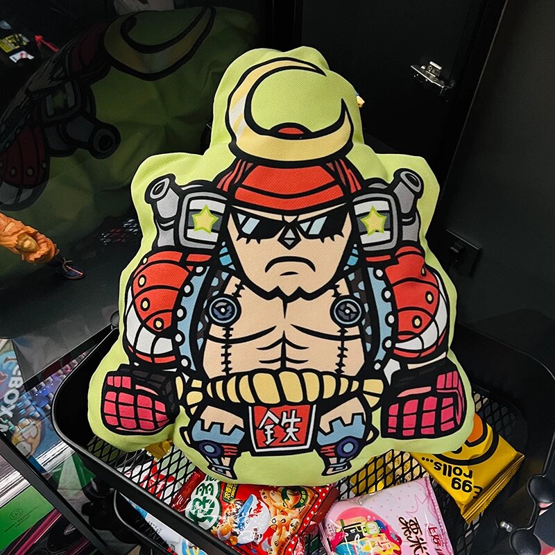 Подушка-игрушка Франки из One Piece, 45 см, для офиса и комнаты, мультяшный персонаж