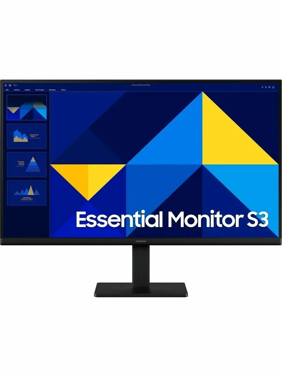 Монитор Samsung LS27D300GAIXCI, 27" 16:9, IPS, FHD, 5мс, 250cd, 100 Гц, VGA, HDMI, черный
