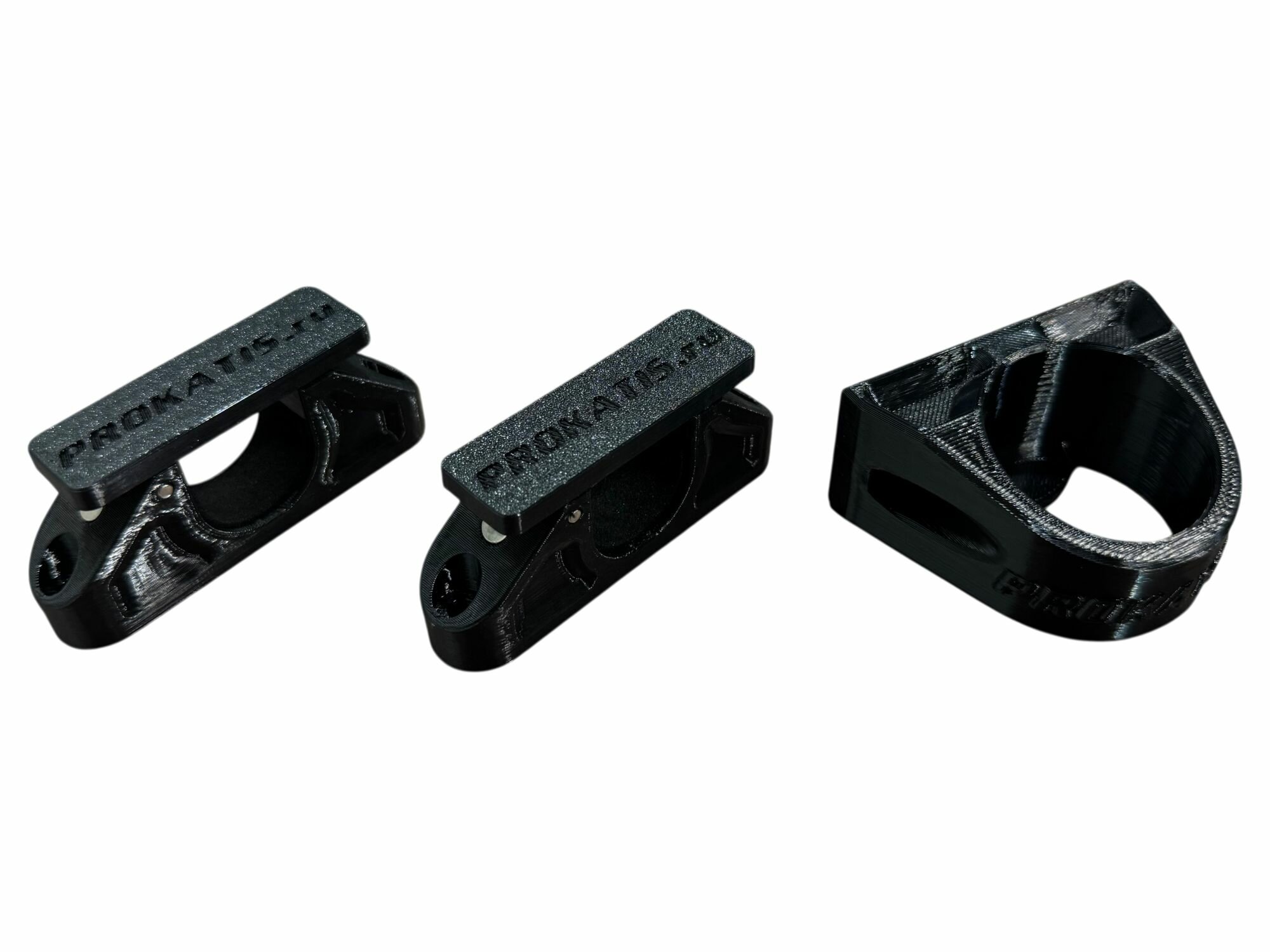 Держатель-прищепка для спиннинга (комплект), черный, Прокатись. ру