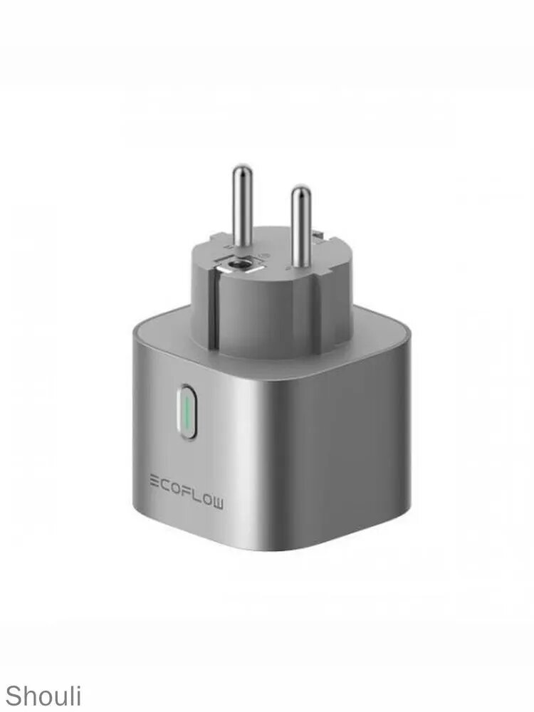 EcoFlow Smart Plug Умная розетка Wi-Fi мониторинг энергопотребления серый цвет
