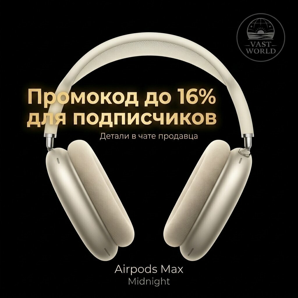Наушники AirPods Max (2024), USB-C, цвет Starlight (Сияющая звезда) MHW53