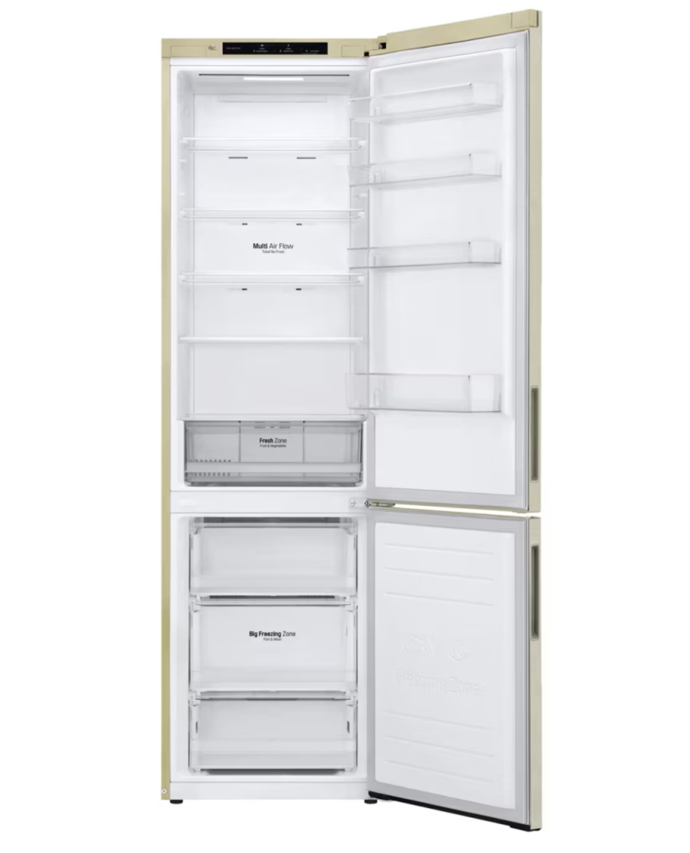 Холодильник двухкамерный LG GA-B509CQCL 419 л, инверторный мотор, функция быстрой заморозки, Total No Frost, белый