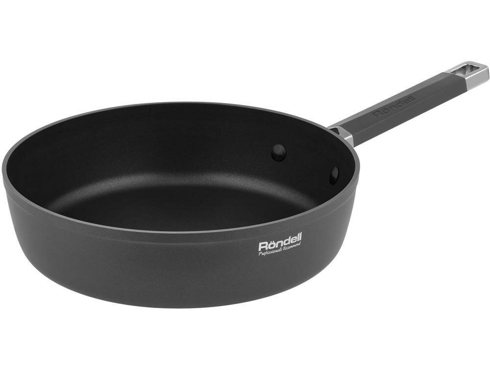 Сотейник Rondell Stolz RDA-1770 d=28см (без крышки) серый